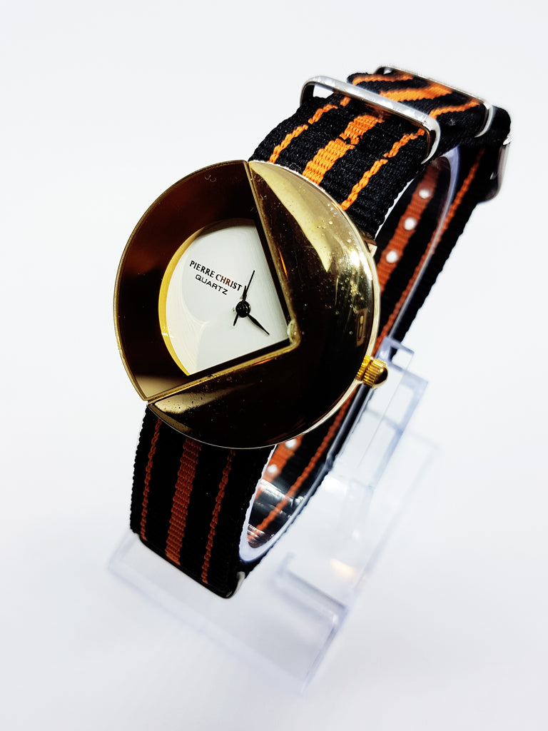Pierre Christ Gold-Tone Quartz Watch | Unique Vintage Watches – Vintage ...