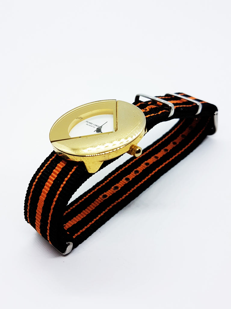Pierre Christ Gold-Tone Quartz Watch | Unique Vintage Watches – Vintage ...