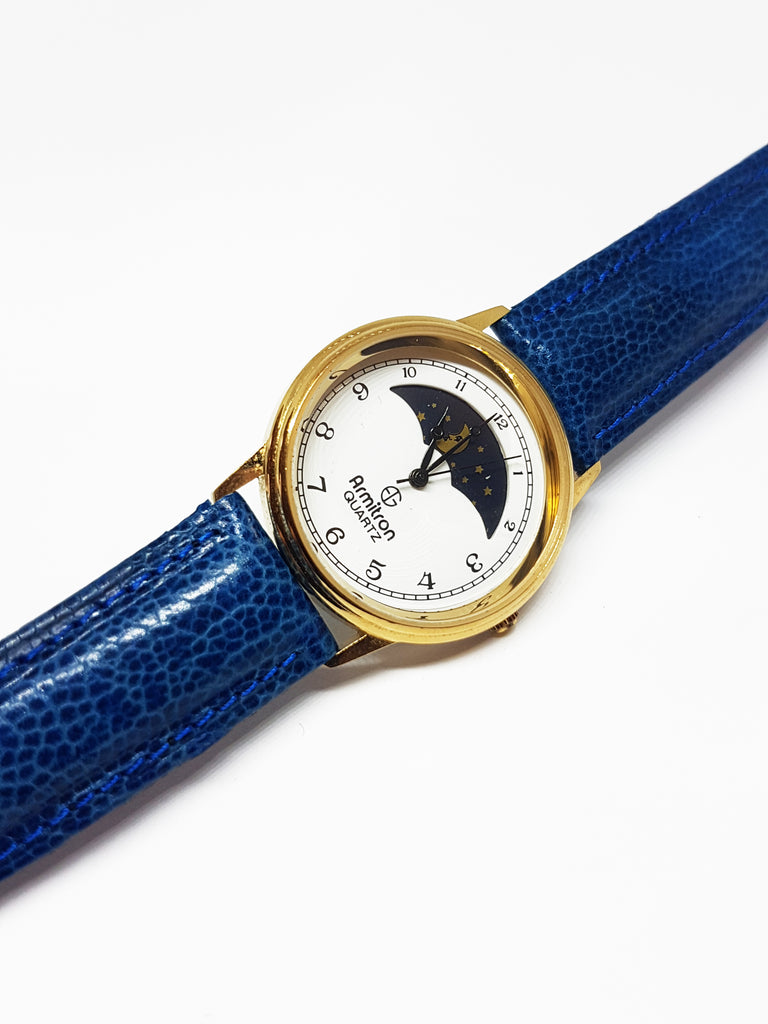 Armitron Moon Phase Watch for Men & Women | Minimalist Moonphase Watch ...