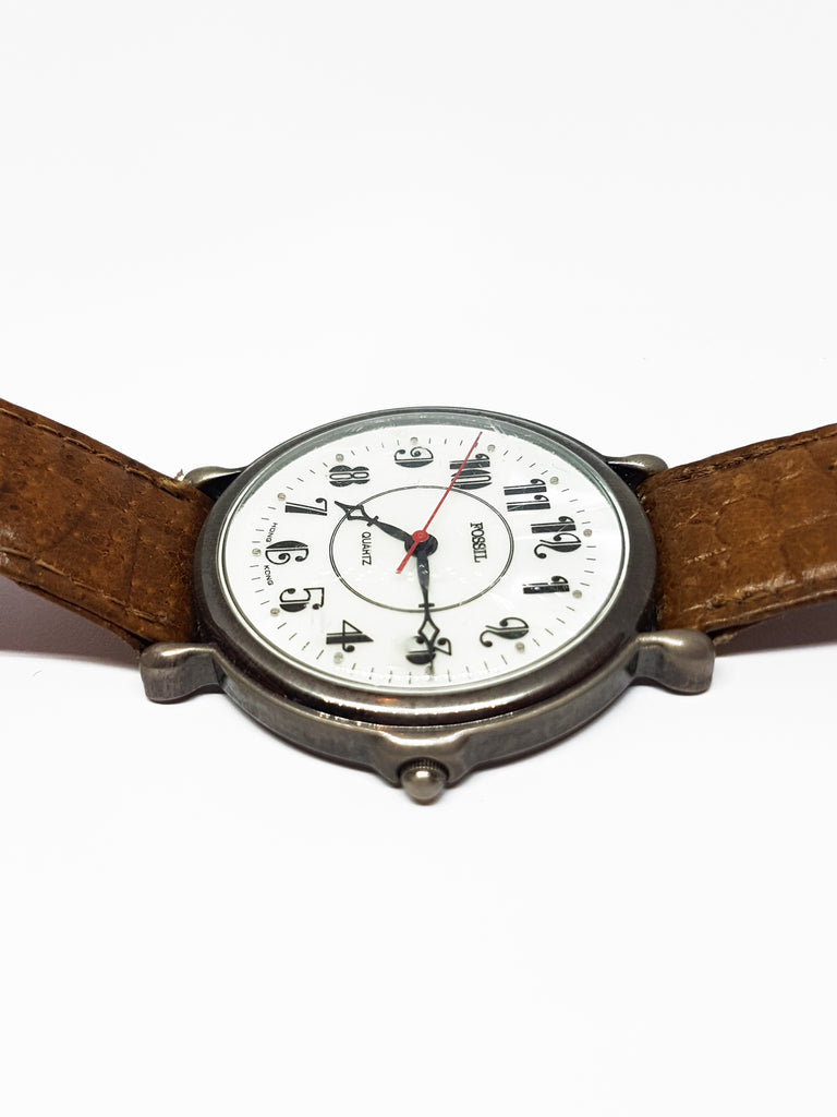 Vintage Fossil Watch with Large Retro Numerals | Fossil Quartz Watch ...