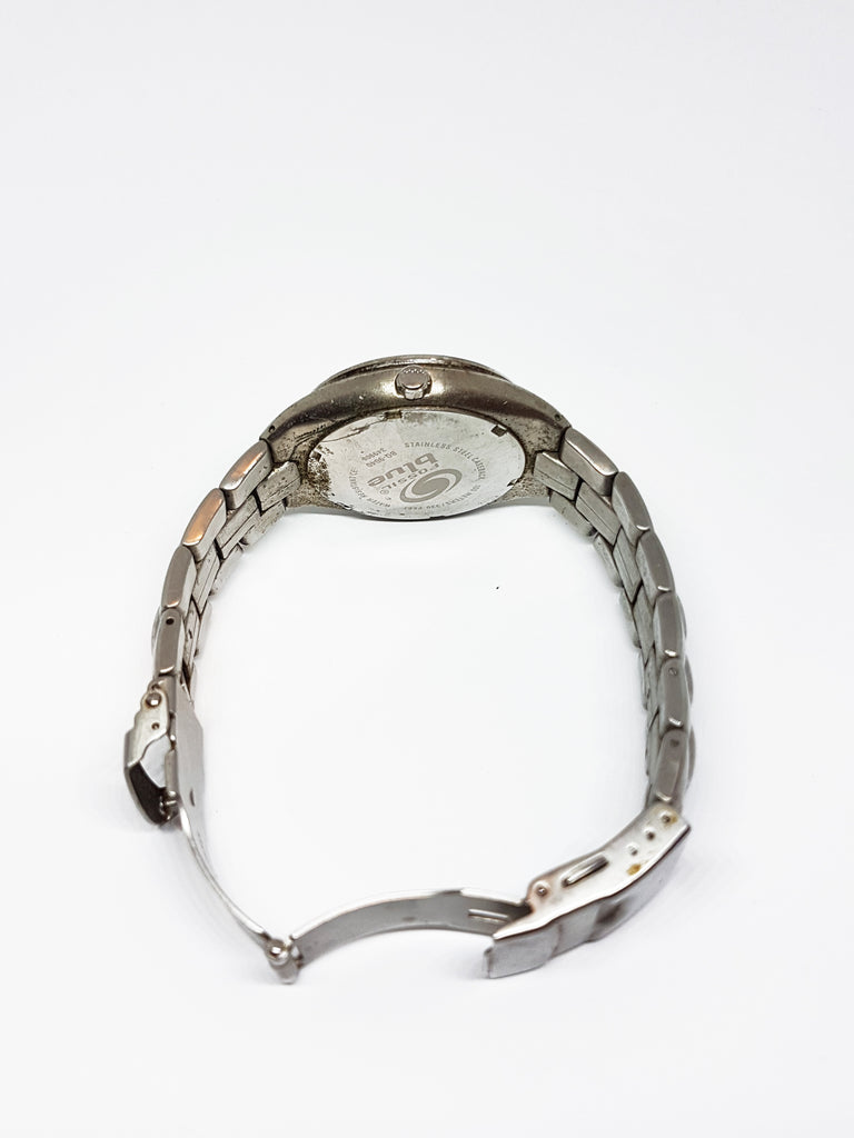 Vintage Fossil Chronograph Watch | Silver-tone Fossil Tachymeter Watch ...