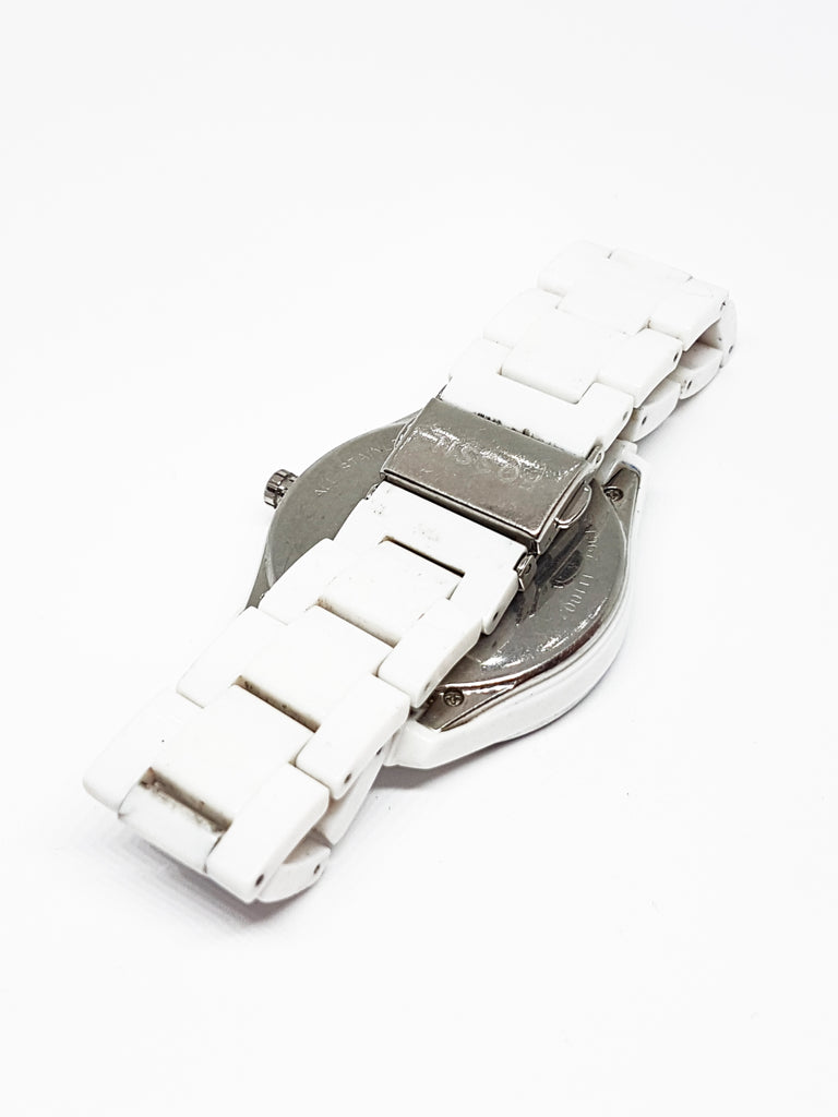 Vintage White Fossil Watch for Women with White Rhinestones – Vintage Radar