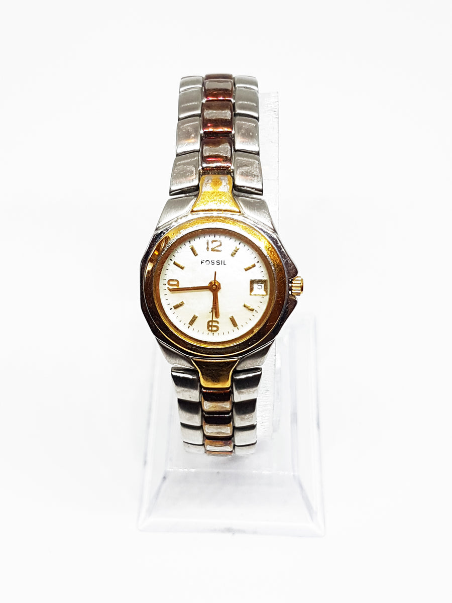 Two-Tone Fossil Vintage Watch | Luxury Quartz Watches – Vintage Radar