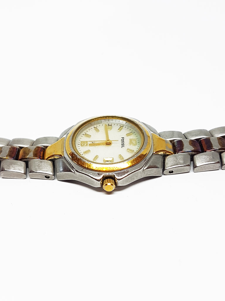 Two-Tone Fossil Vintage Watch | Luxury Quartz Watches – Vintage Radar