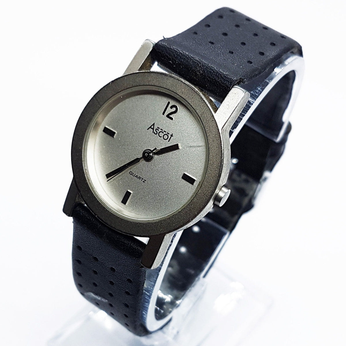 Silver-Tone Ascot Vintage Watch | Minimalist Industrial-Style Watch ...