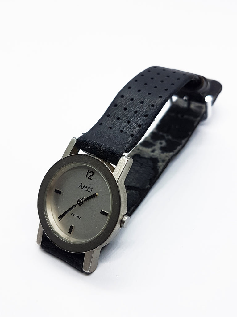 Silver-Tone Ascot Vintage Watch | Minimalist Industrial-Style Watch ...