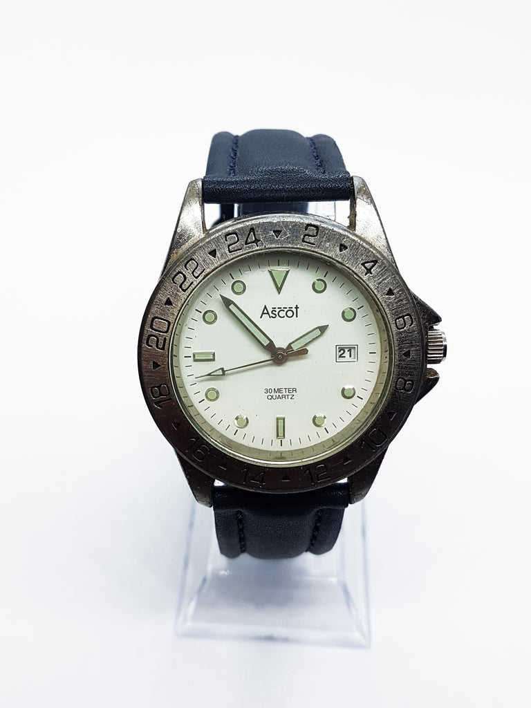 Silver-Tone Ascot Quartz Watch for Men | Minimalist Date Watches ...
