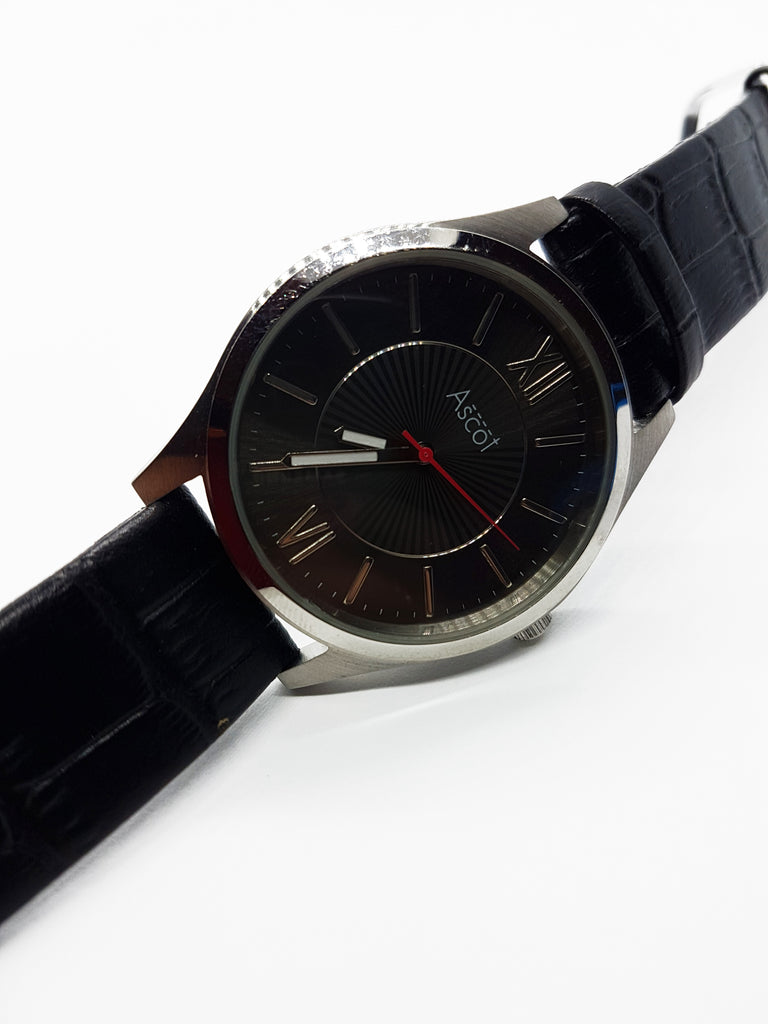 Minimalist Silver-Tone Ascot Watch for Men | Ascot Quartz Watches ...