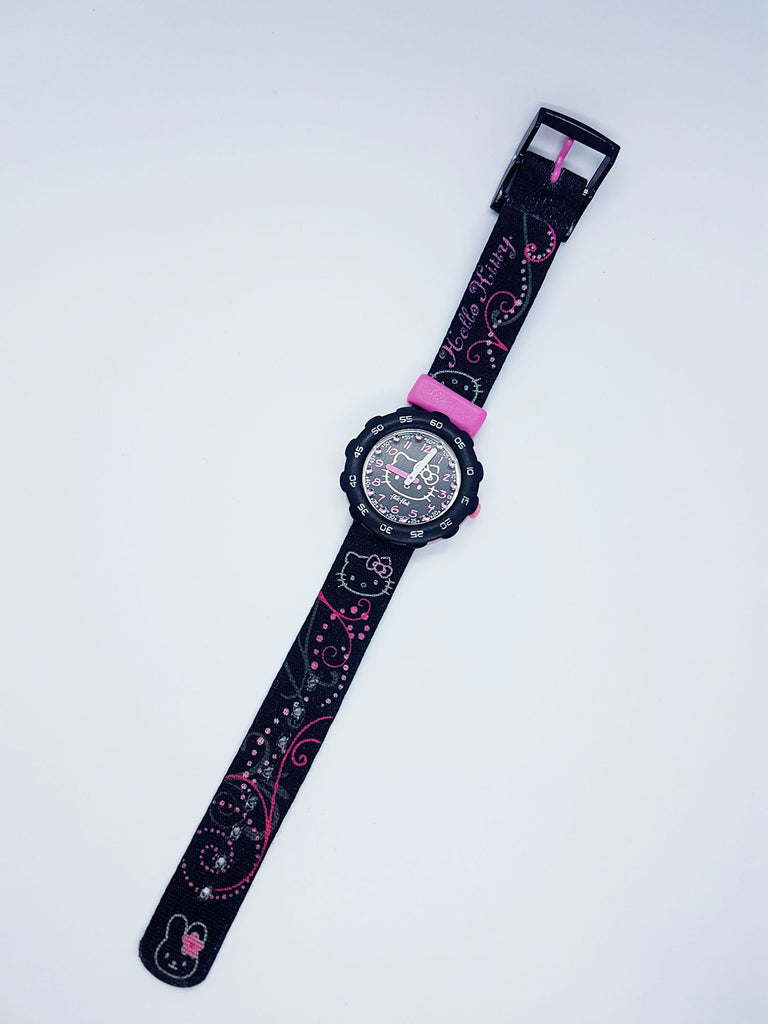 Hello Kitty Black & Pink Flik Flak by Swatch Watch | Swiss Watches ...