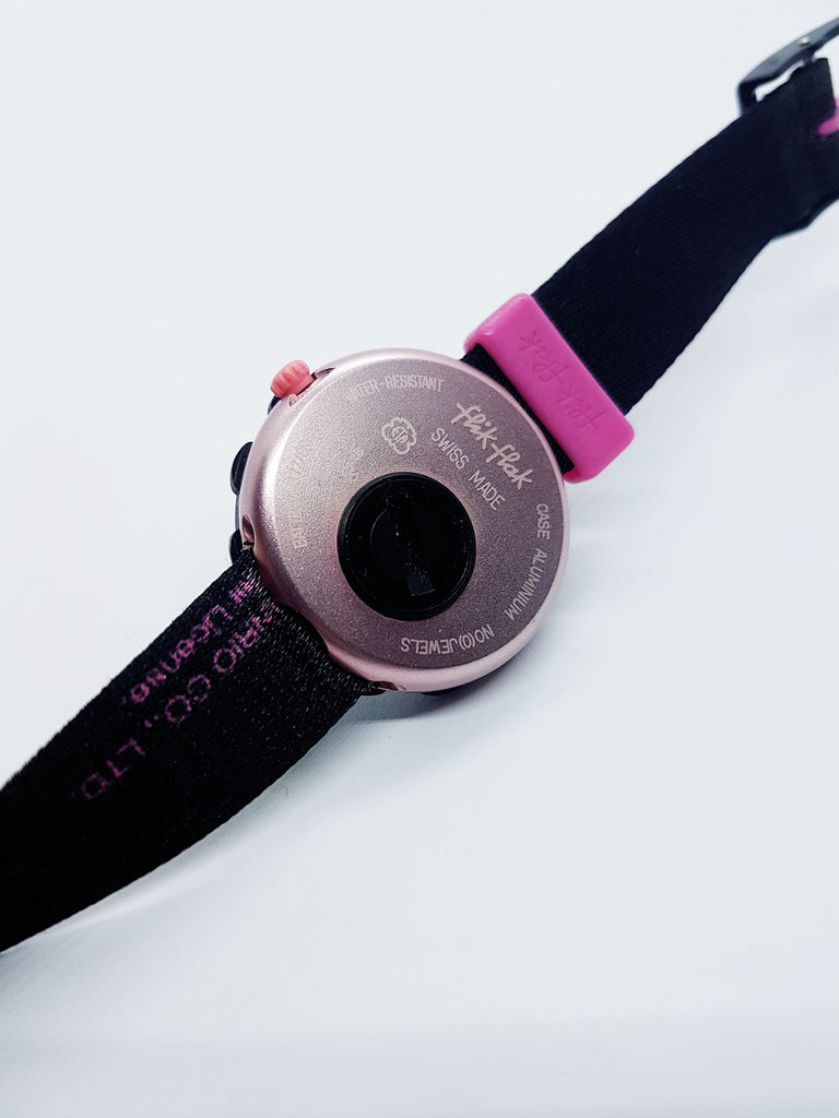 Hello Kitty Black & Pink Flik Flak by Swatch Watch | Swiss Watches ...