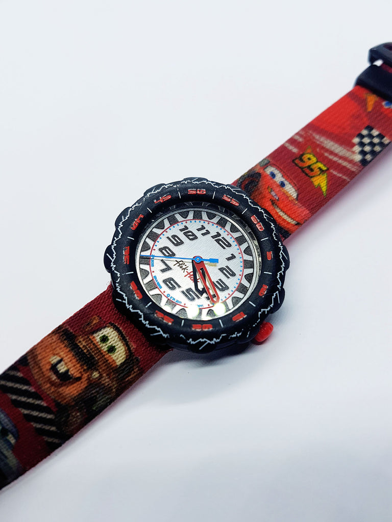 Swatch Flik Flak Disney Pixar Cars 2 Lightning McQueen Watches FLS030 ...