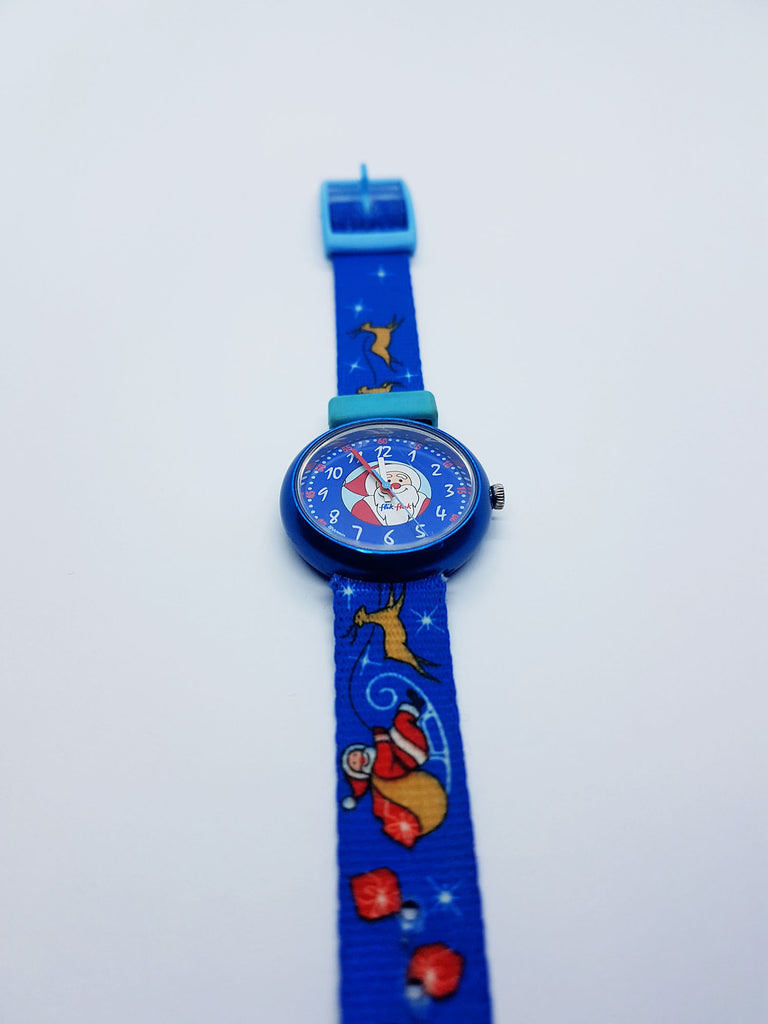 Chrismas Flik Flak Swiss Watch for Men and Women | Blue Santa Watch ...