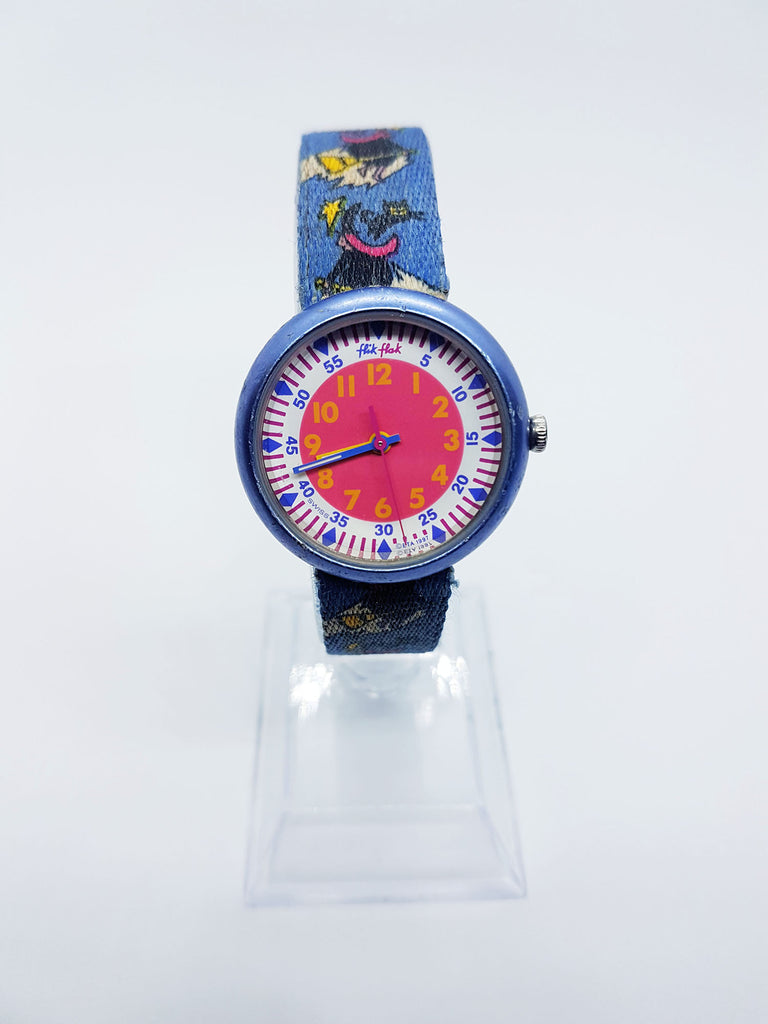 Witchcraft Swiss Made Flik Flak Watch | Halloween Basket Witch Watch ...