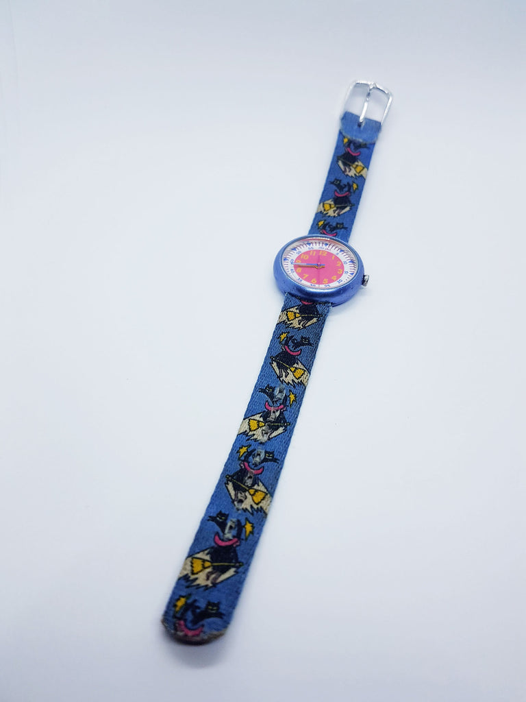 Witchcraft Swiss Made Flik Flak Watch | Halloween Basket Witch Watch ...