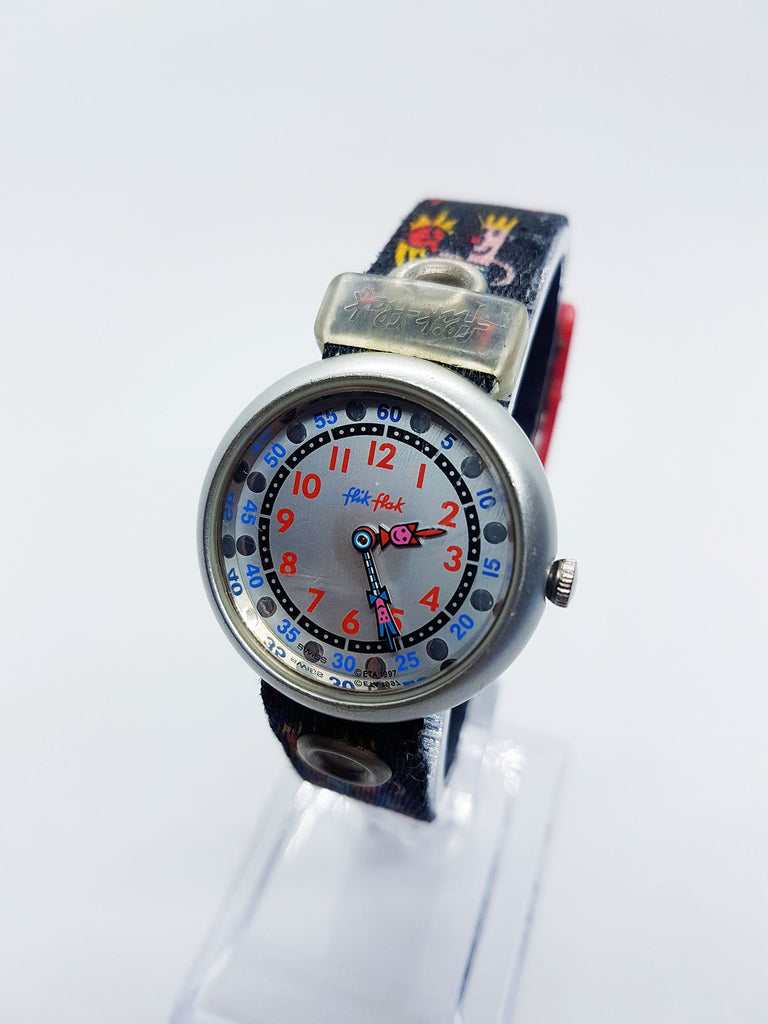 1997 Flik Flak Story Time Boxer Watch, Vintage Swiss Boxing Watch Gift ...