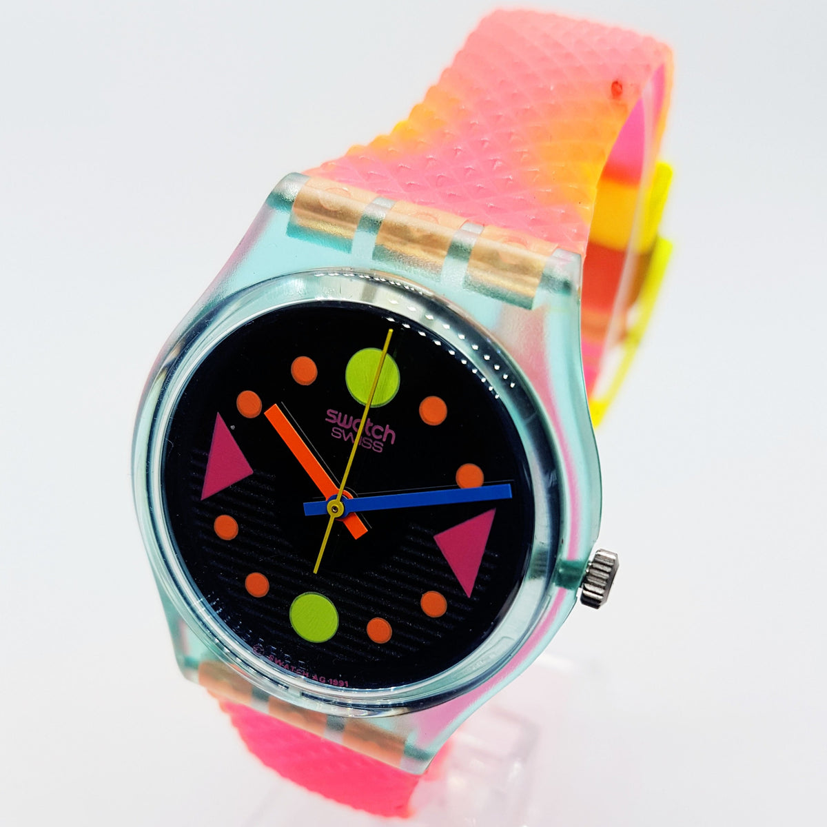 90s TOUR GL102 Swatch Watch | Electric Geometric Swiss Quartz Watch ...