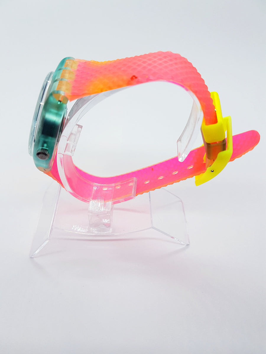 90s TOUR GL102 Swatch Watch | Electric Geometric Swiss Quartz Watch ...