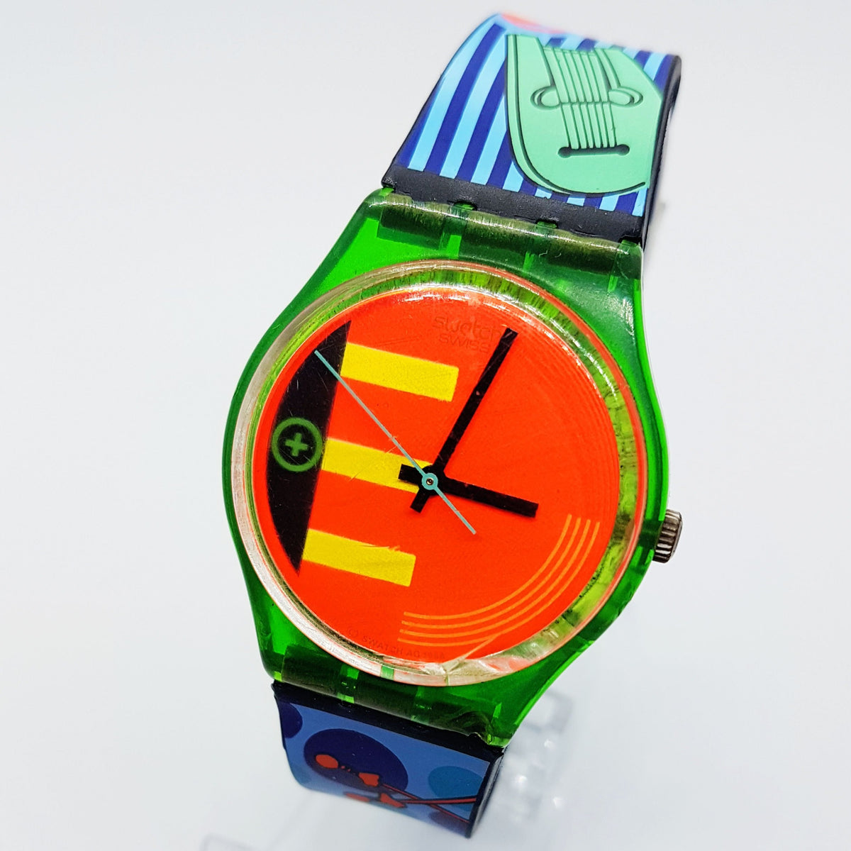 1988 Rare NEO RIDER GG103 Swatch Watch | 80s Swiss Neon Swatch Watch ...