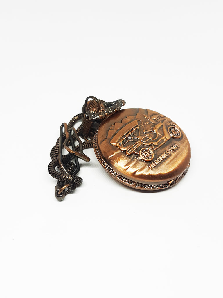 Mercedes 1903 Car Pocket Watch | Cool Bronze Car Collector Gift Watch ...