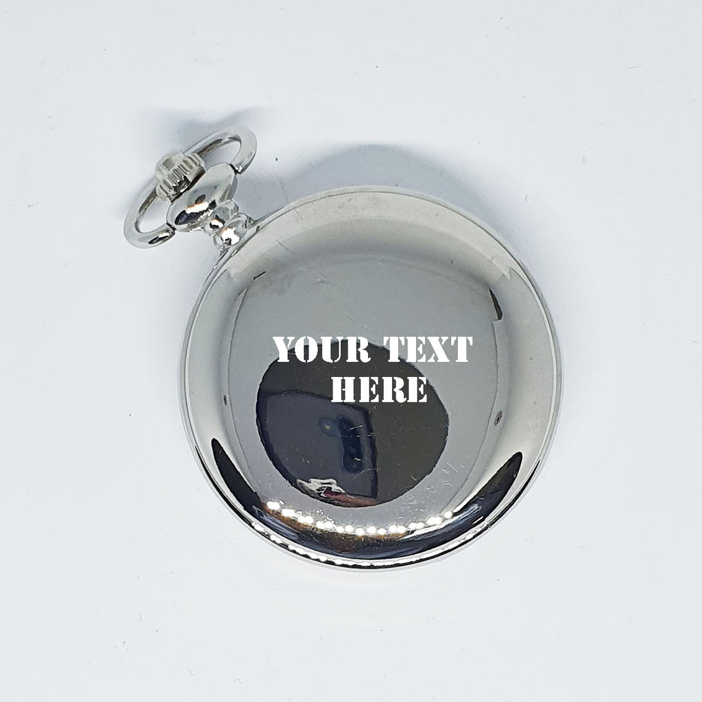 Vintage-Style Silver-tone Pocket Watch | Engraved Pocket Watch ...