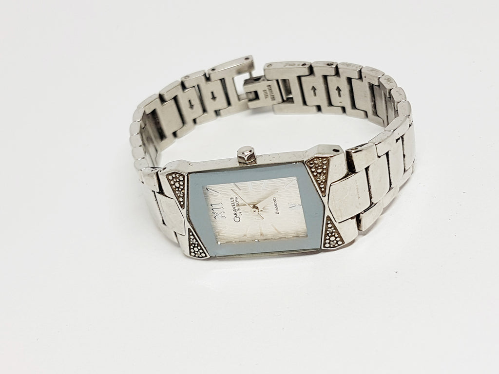 Retro Square-Dial Bulova Watch | Vintage Bulova Diamond Watch – Vintage ...