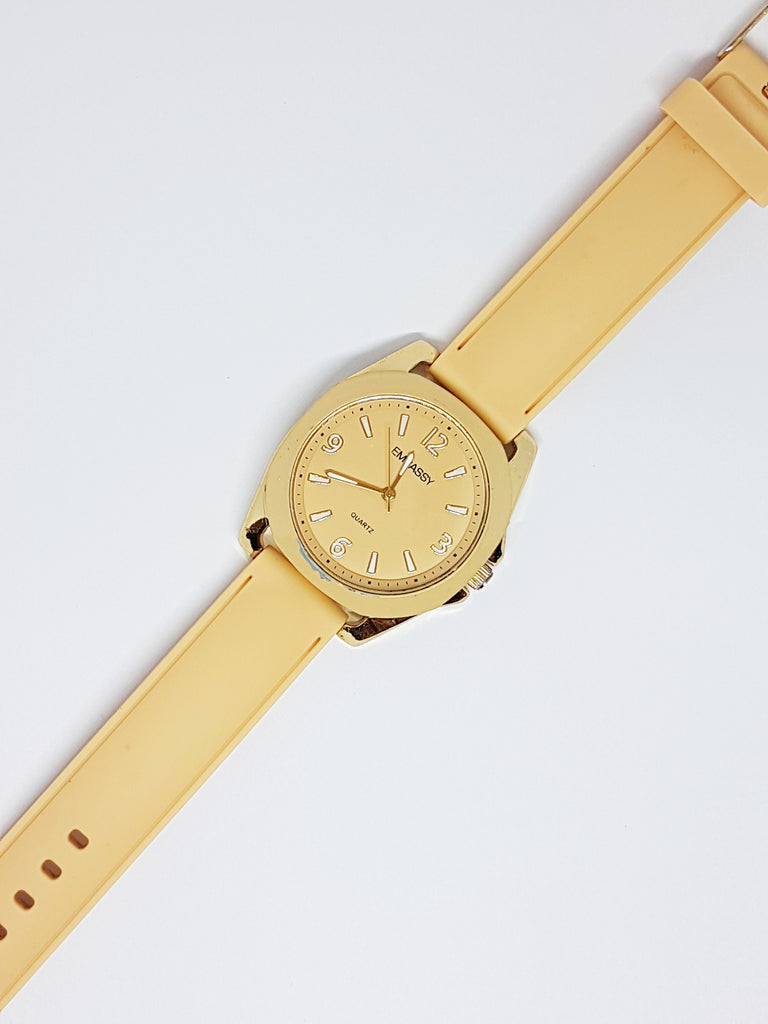 Pale Beige Women's Embassy Watch | Elegant Embassy Quartz Watch ...