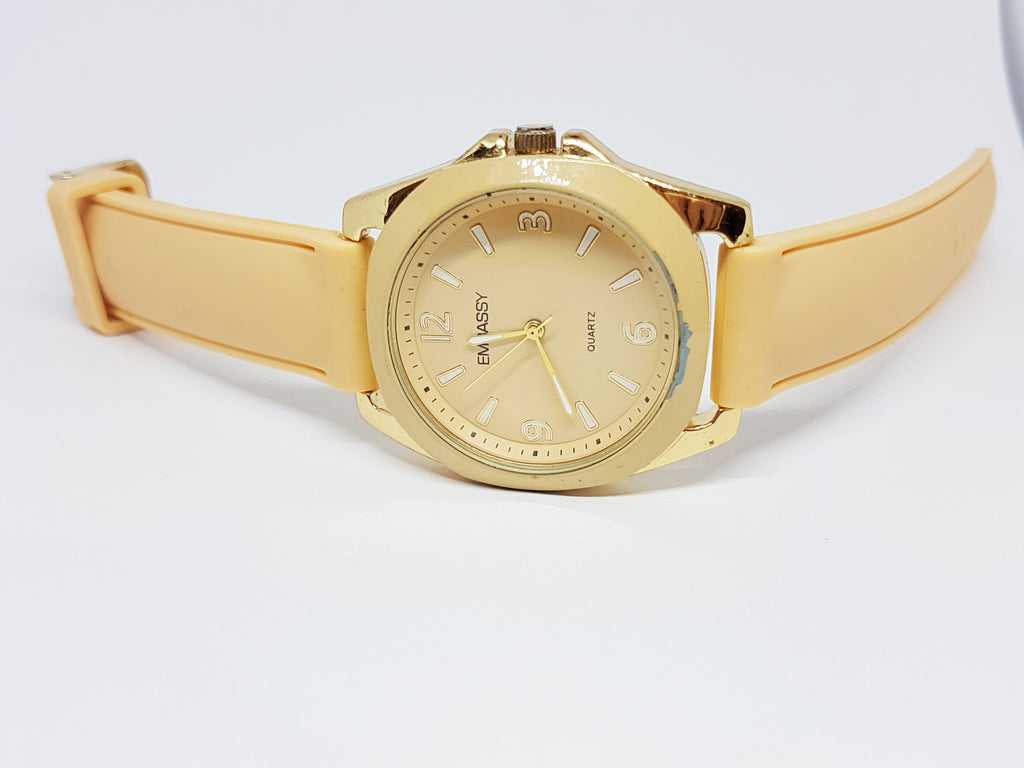 Pale Beige Women's Embassy Watch | Elegant Embassy Quartz Watch ...