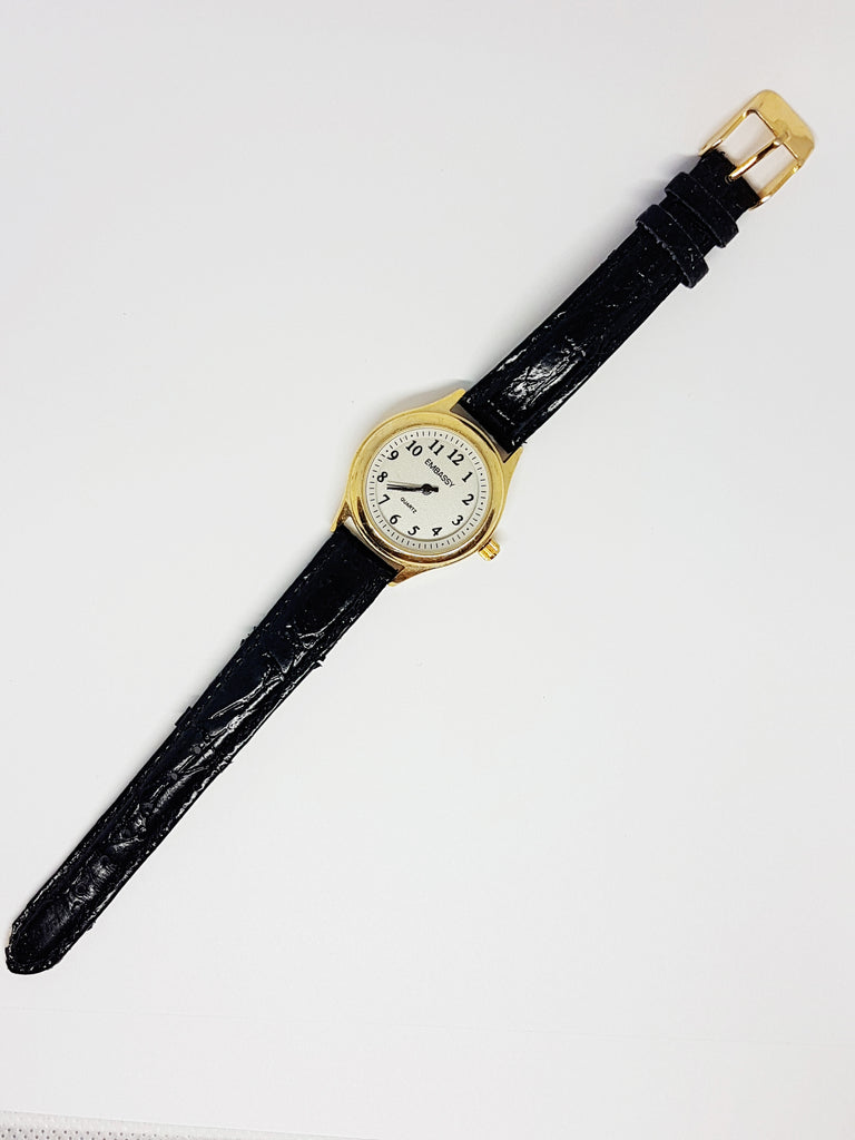 Minimalist Gold-tone Embassy Quartz Watch | Vintage Women's Watches ...