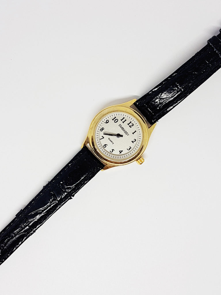Minimalist Gold-tone Embassy Quartz Watch | Vintage Women's Watches ...