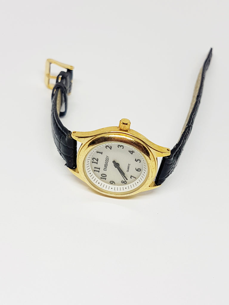 Minimalist Gold-tone Embassy Quartz Watch | Vintage Women's Watches ...