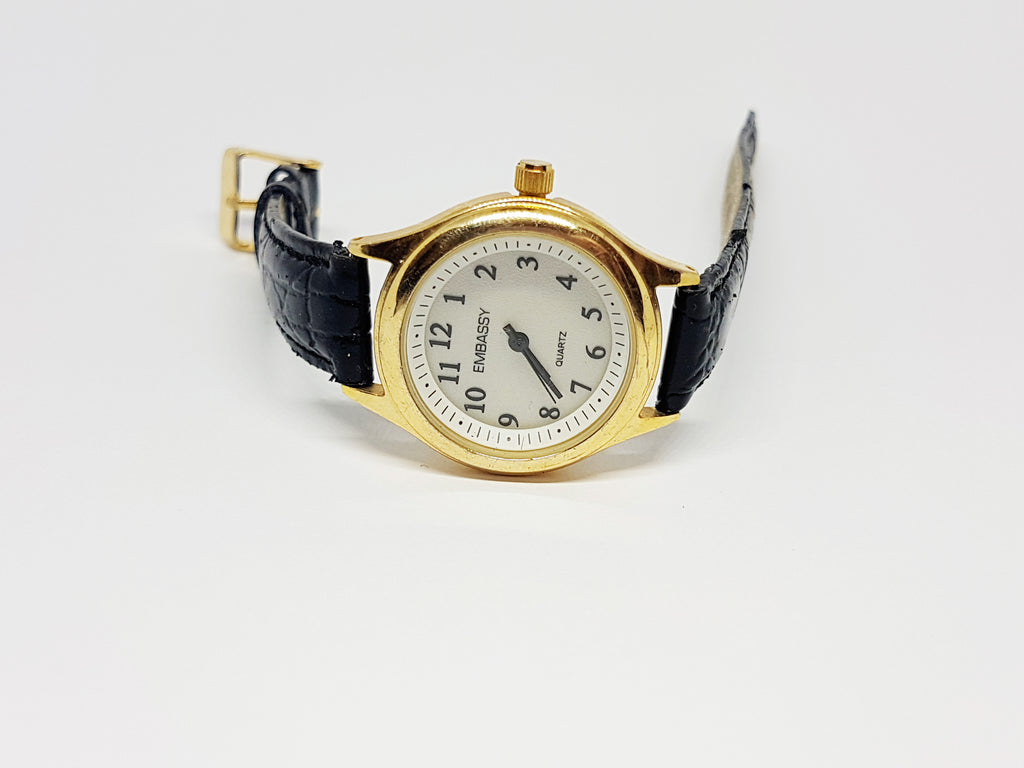 Minimalist Gold-tone Embassy Quartz Watch | Vintage Women's Watches ...