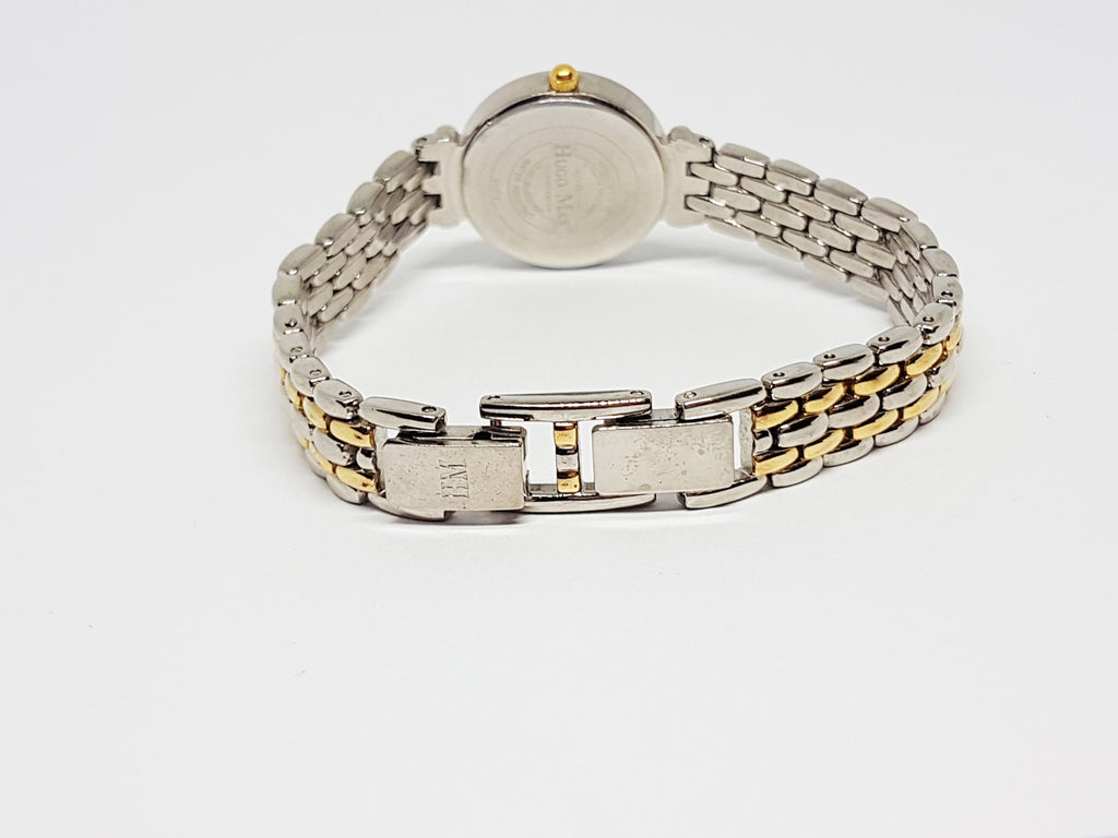 Hugo Max Silver-tone Ladies Watch | 18k Gold Plated Quartz Watch ...