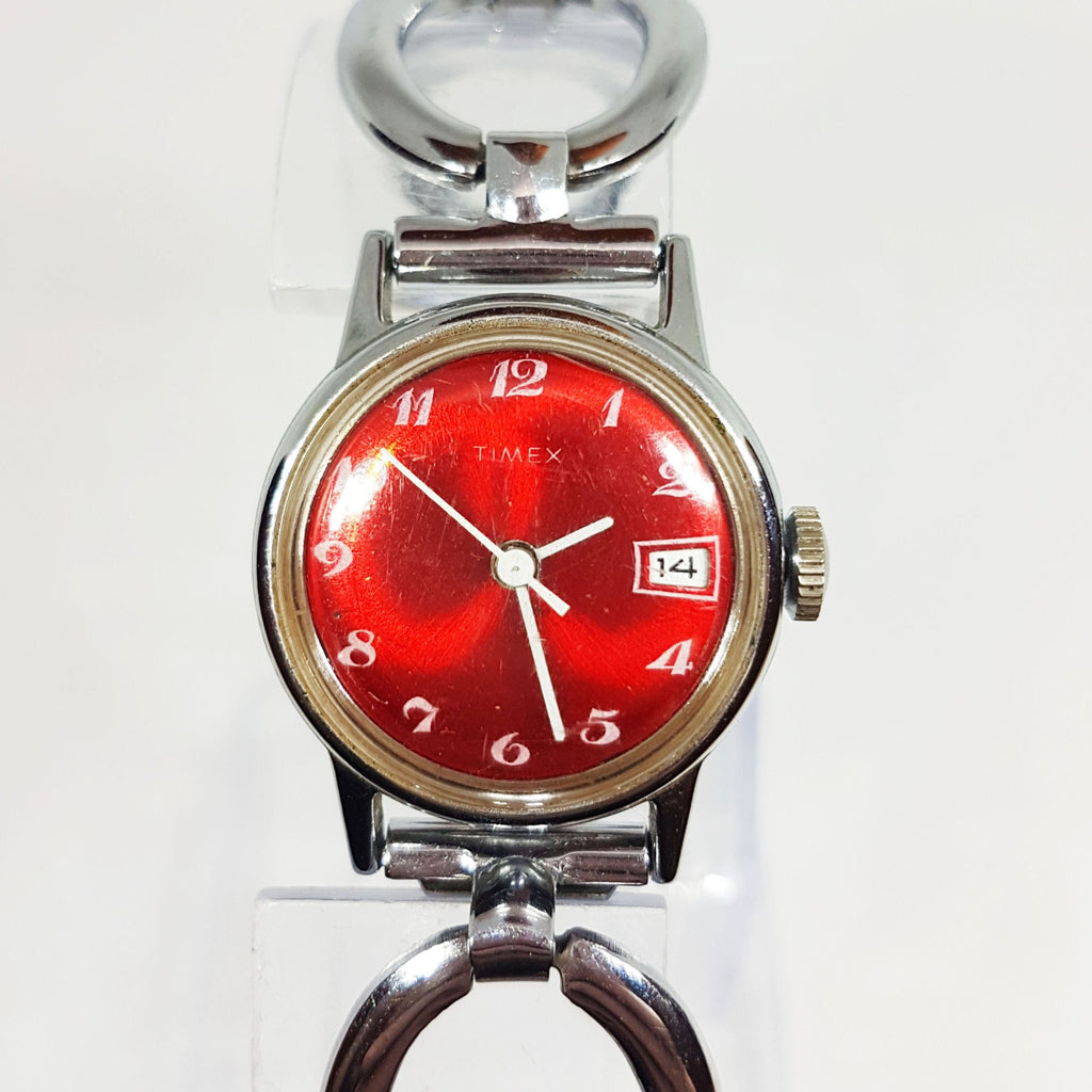 Ultra Rare 80s Red Dial Timex Watch | Retro Timex Watch for Women ...