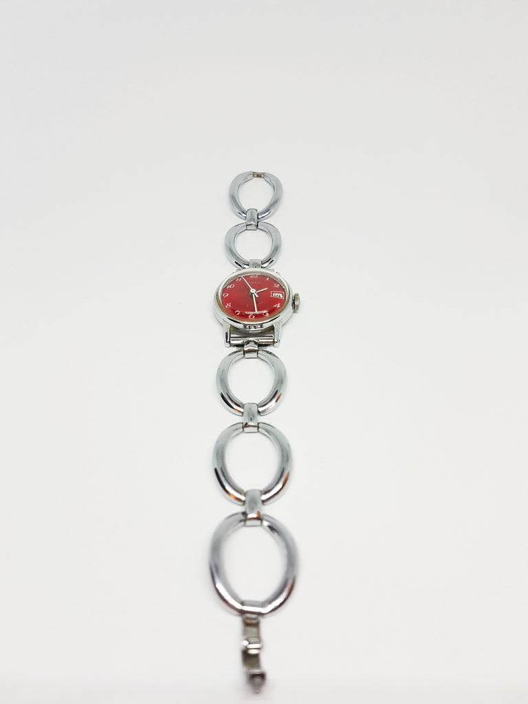 Ultra Rare 80s Red Dial Timex Watch | Retro Timex Watch for Women ...