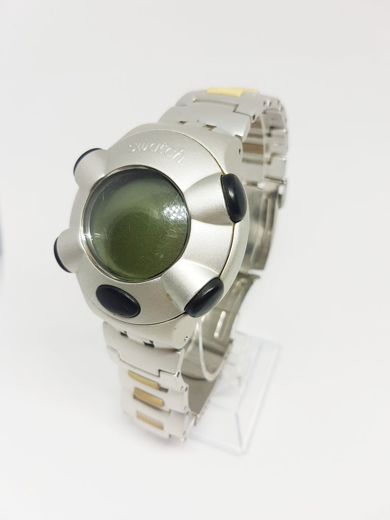 Swatch Digital Beat VIRTUAL WAVE I YFS4000 | Retro Swiss Swatch Watch ...