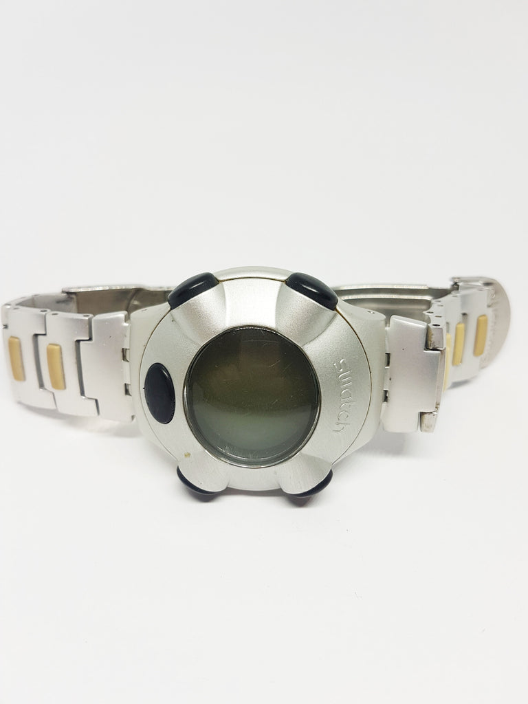 Swatch Digital Beat VIRTUAL WAVE I YFS4000 | Retro Swiss Swatch Watch ...