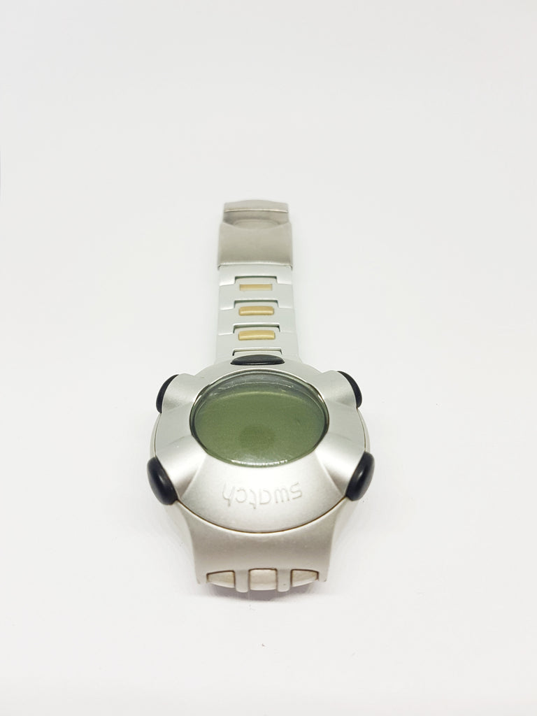 Swatch Digital Beat VIRTUAL WAVE I YFS4000 | Retro Swiss Swatch Watch ...