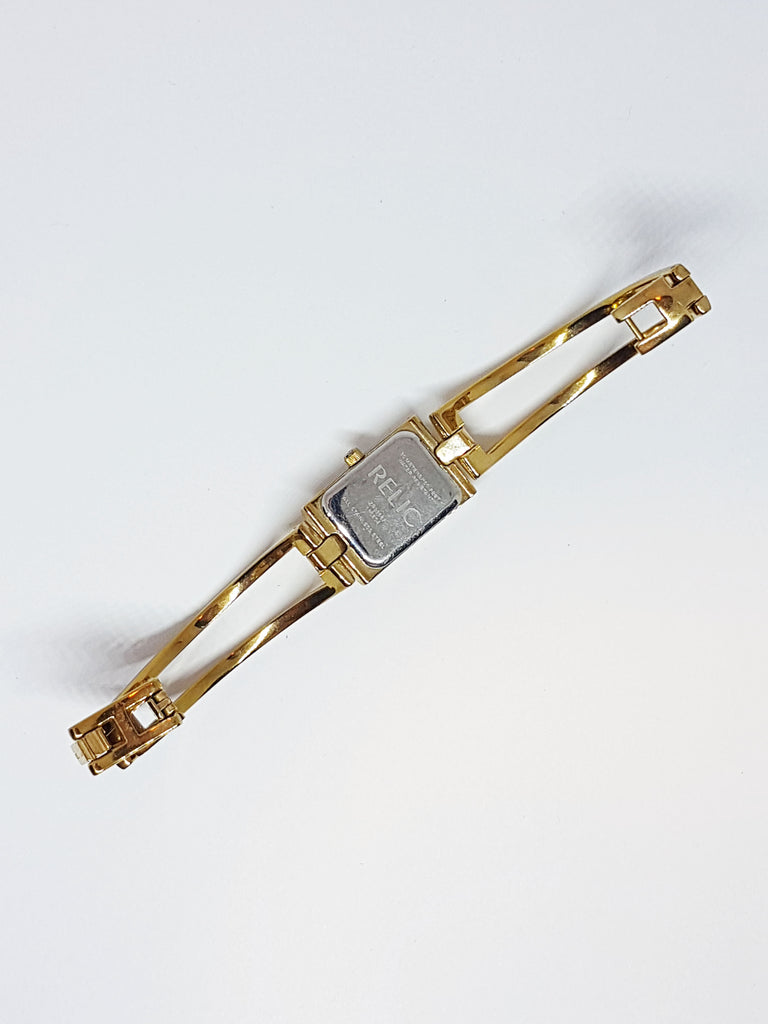 Tiny Square Gold-tone Relic Quartz Watch | Relic by Fossil Watches ...