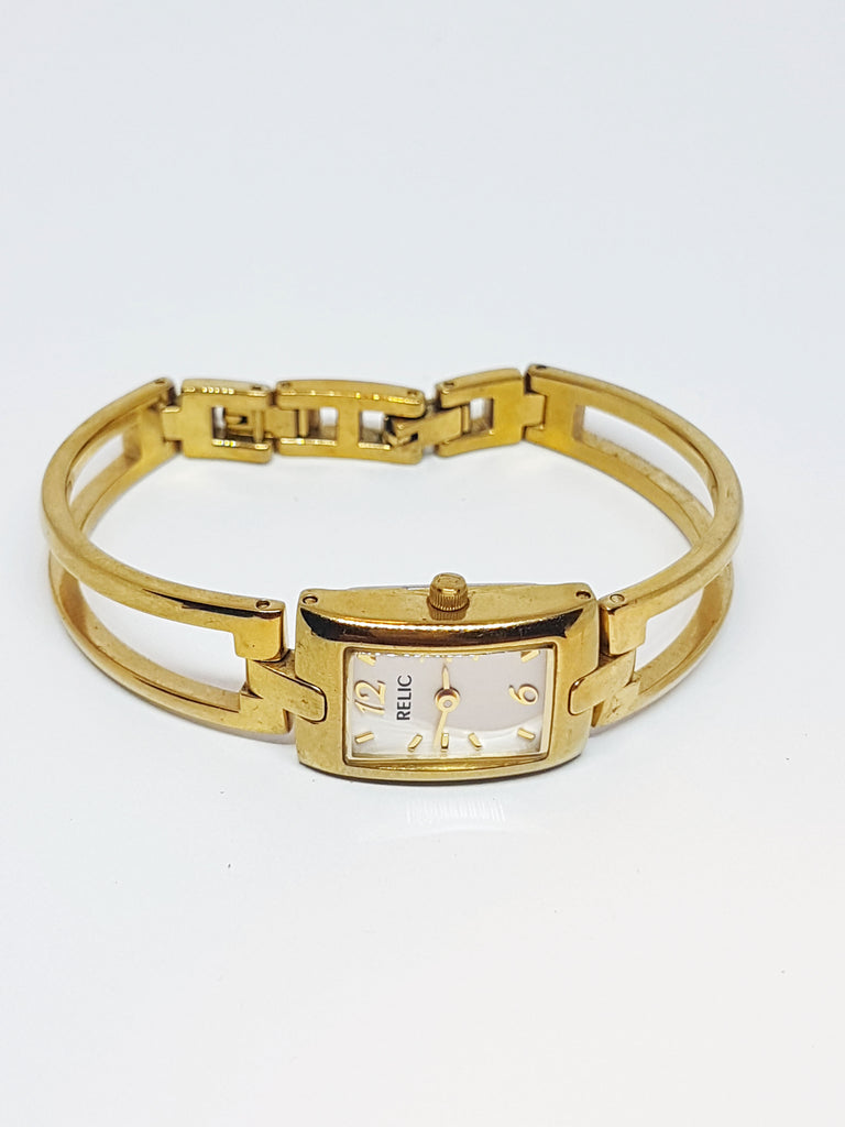 Tiny Square Gold-tone Relic Quartz Watch | Relic by Fossil Watches ...