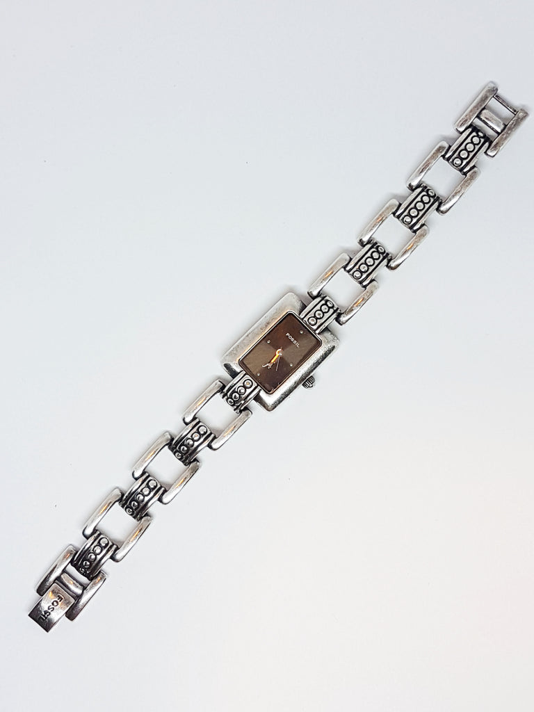 Silver-tone Boho Fossil Ladies Watch | Unique Fossil Watch Bracelet ...