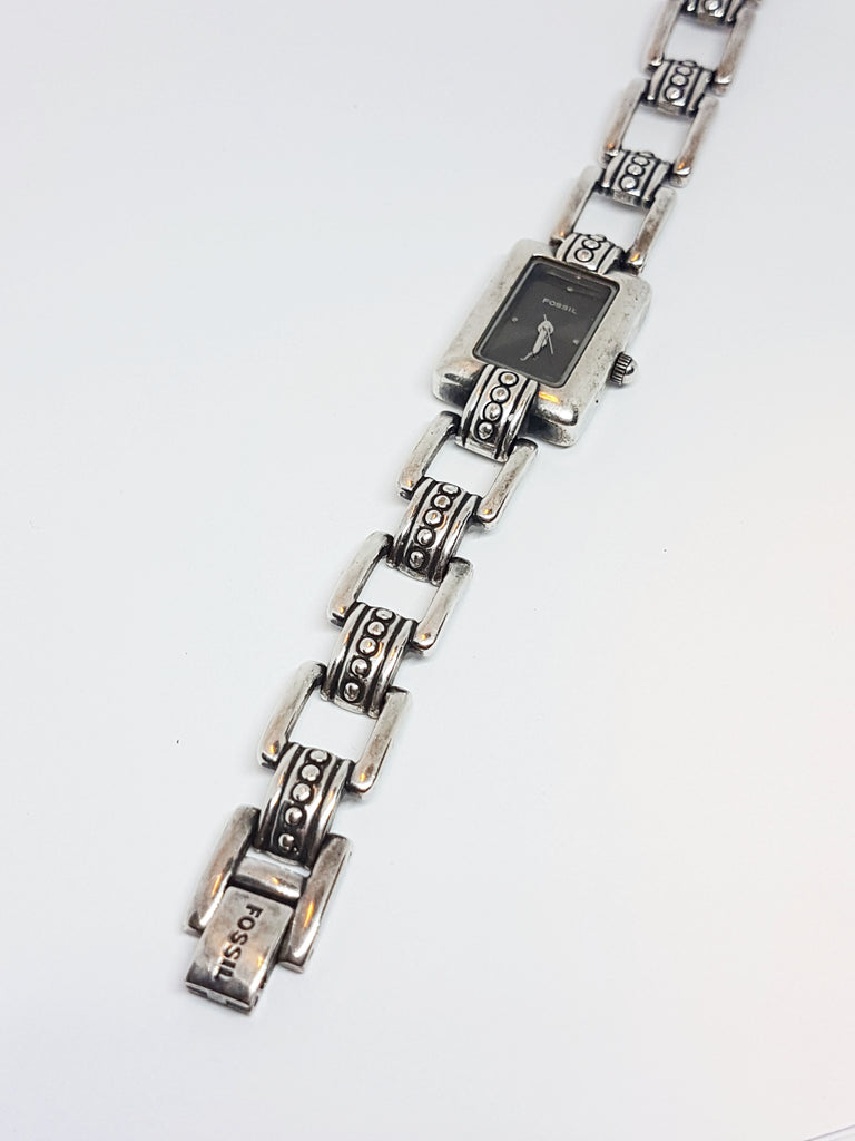Silver-tone Boho Fossil Ladies Watch | Unique Fossil Watch Bracelet ...