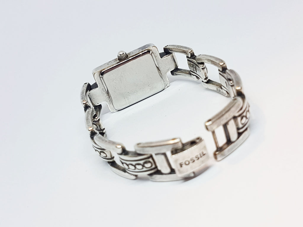 Silver-tone Boho Fossil Ladies Watch | Unique Fossil Watch Bracelet ...