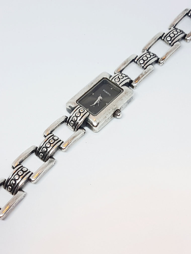 Silver-tone Boho Fossil Ladies Watch | Unique Fossil Watch Bracelet ...