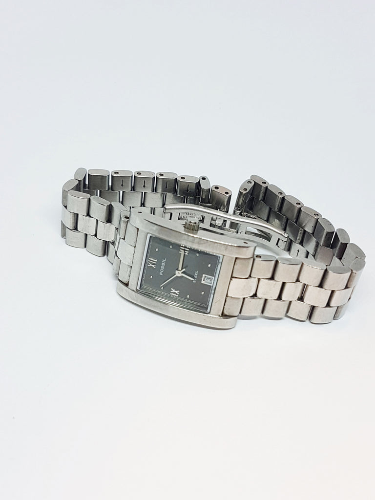 Silver-tone Fossil Solid Stainless Steel Watch | Fossil Watches WR100 ...