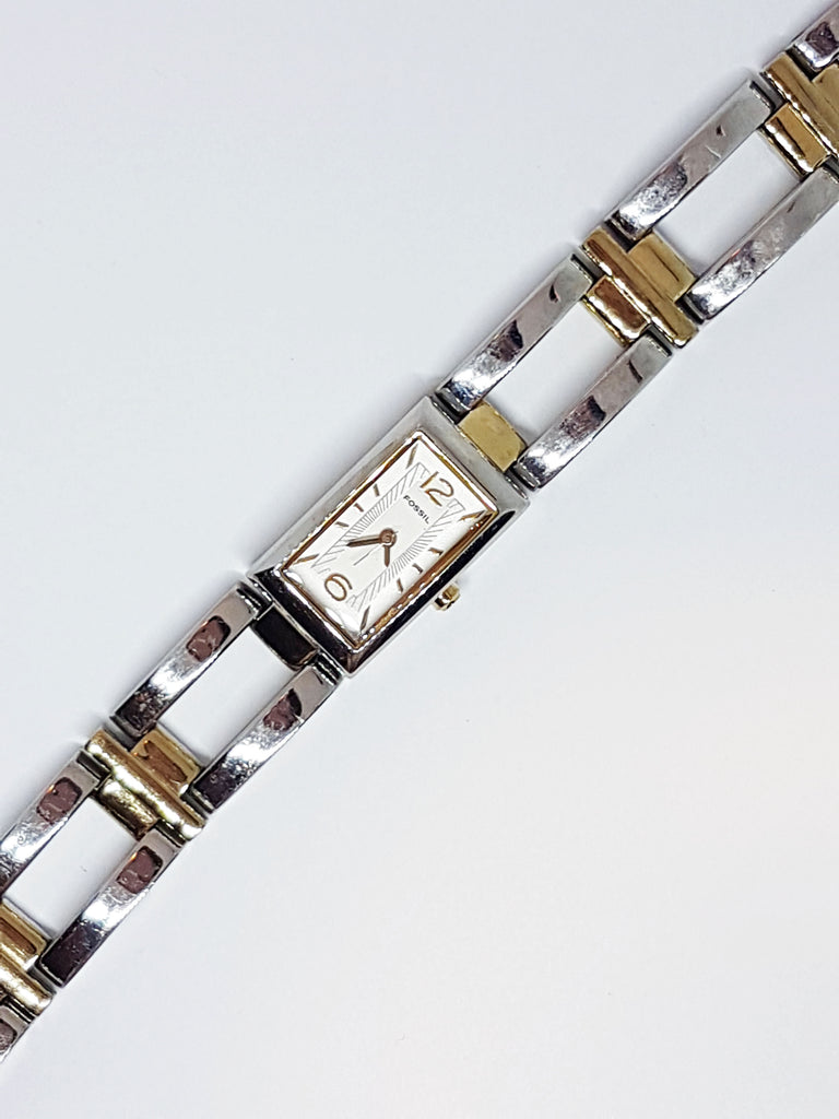 Square-Dial Stainless Steel Fossil Watch | Modern Luxury Women's Watch ...