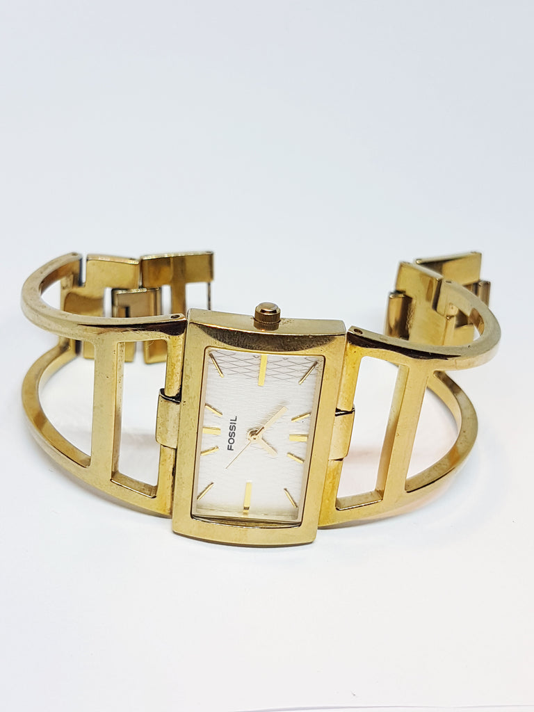 Gold-tone Fossil Ladies Watch | Unique Gold-tone Fossil Bracelet Watch ...