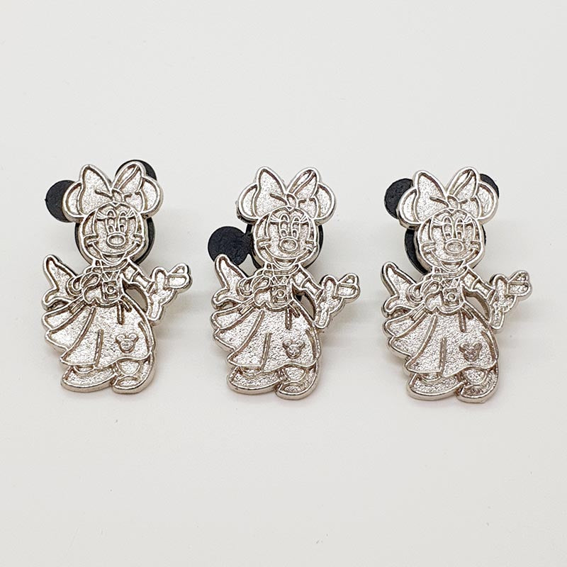 2015 Silver Minnie Mouse Disney Pin | Disneyland Parks Pins – Vintage Radar