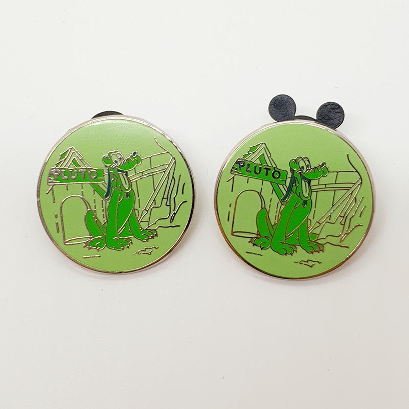 2012 Green Pluto Disney Pin | Disneyland Enamel Pin – Vintage Radar