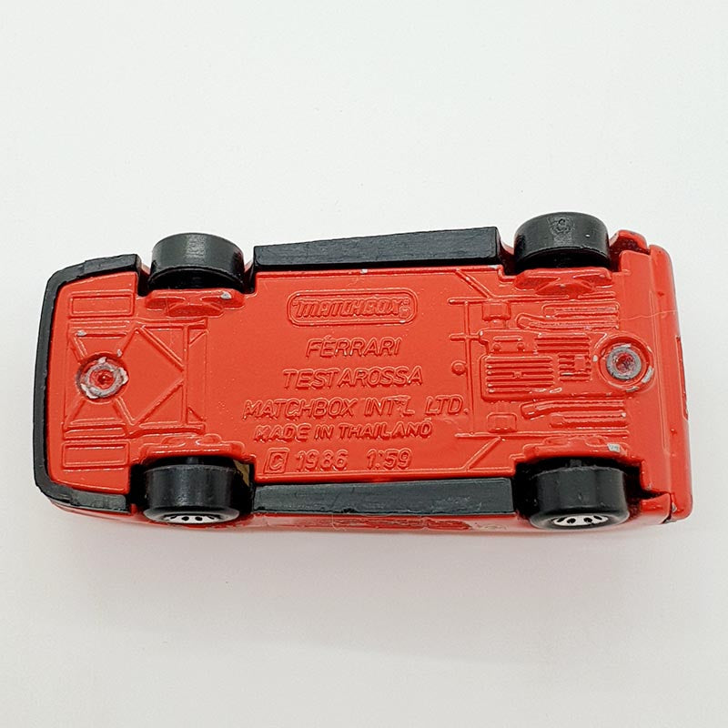 Vintage 1986 Red Ferrari Testarossa Matchbox Car Toy | Rare Ferrari ...