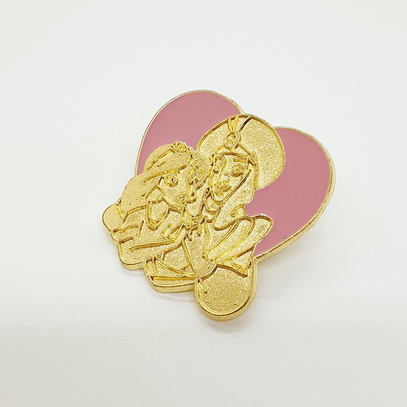 2002 Aladdin And Jasmine Heart Disney Pin Disney Enamel Pin Vintage Radar